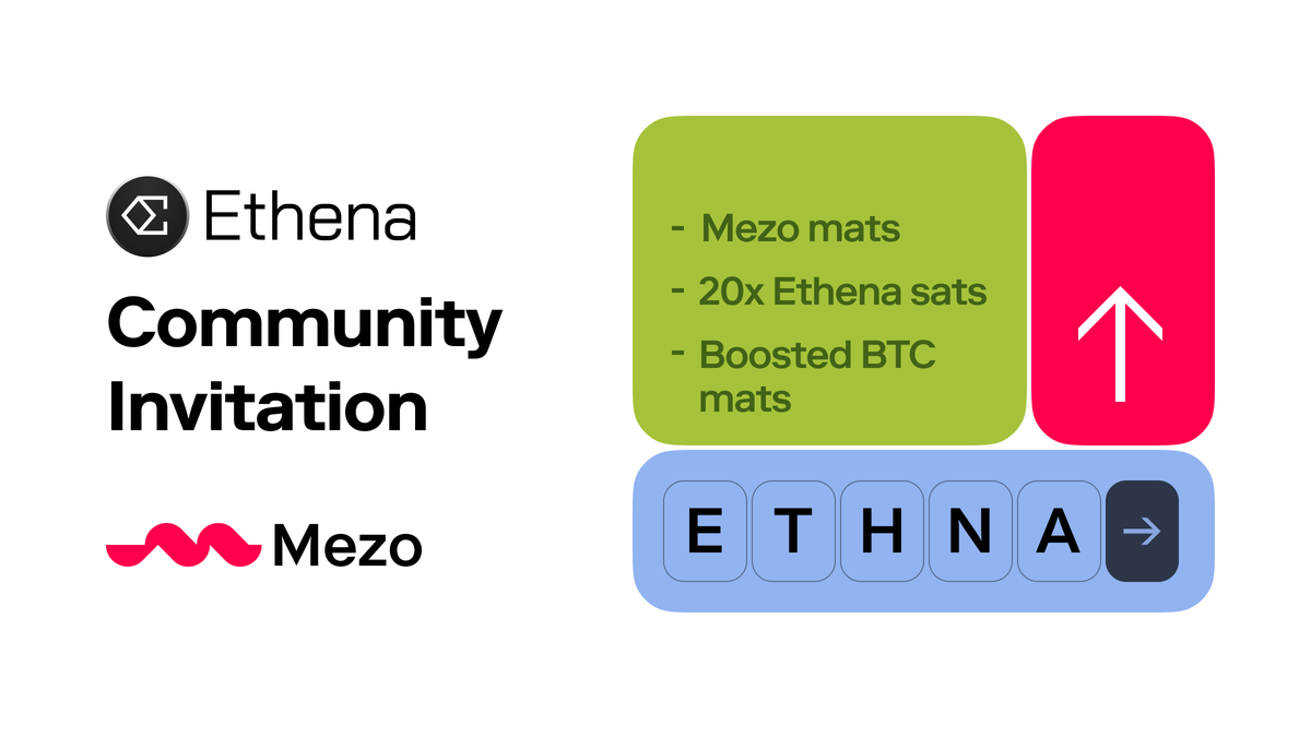 Ethena and Mezo: Now accepting USDe deposits! Ethena and Mezo: Now accepting USDe deposits!
